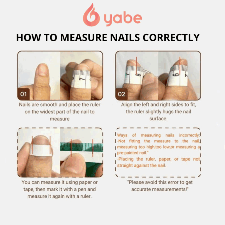 Press-On Nail Size Chart – How to Get the Perfect Fit
